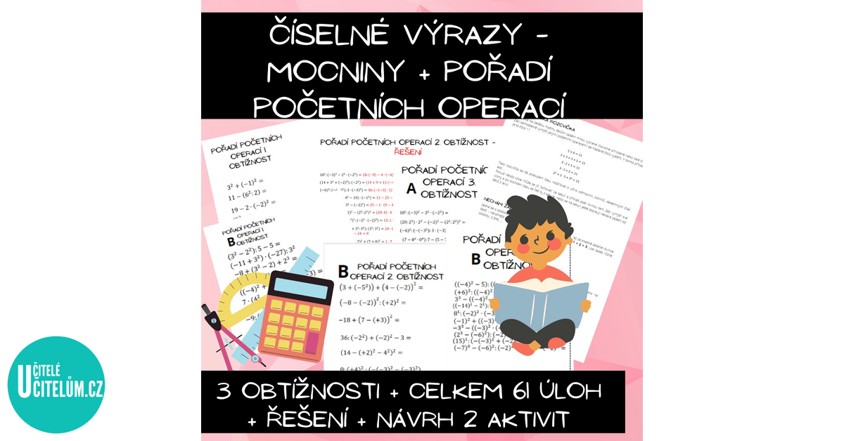 Gradované číselné výrazy - mocniny + početní operace - Matematika ...