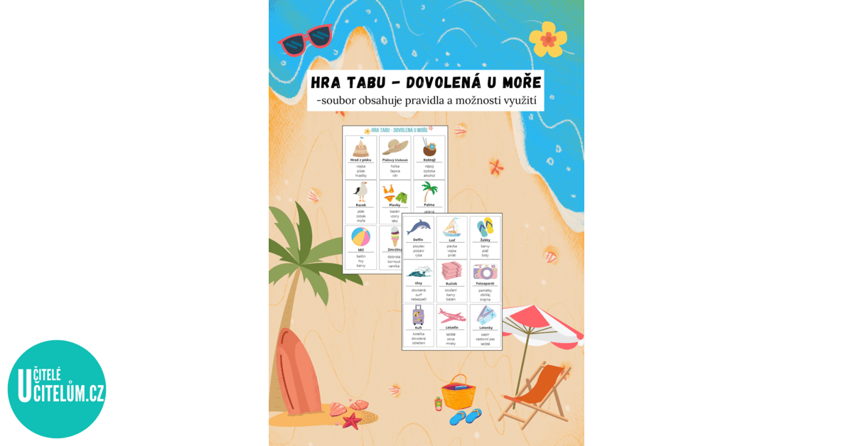 Hra Tabu-Dovolená u moře - Nezařazené k předmětu | UčiteléUčitelům.cz