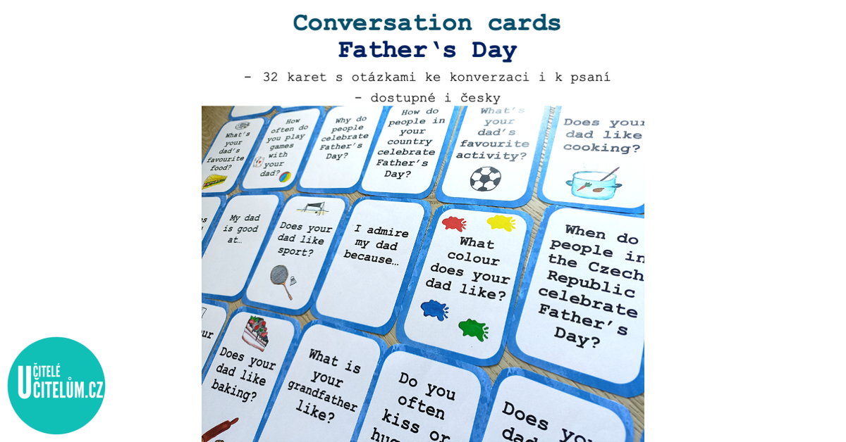 Conversation cards - Father's Day - Anglický jazyk | UčiteléUčitelům.cz