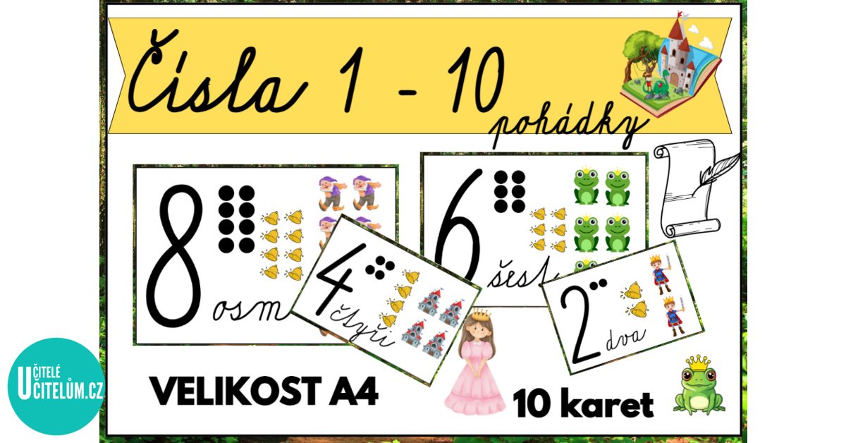 ČÍSLA 1 - 10 POHÁDKOVÁ VÝZDOBA - Matematika | UčiteléUčitelům.cz