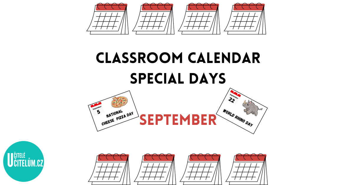 Classroom calendar - September (special days) - Anglický jazyk ...