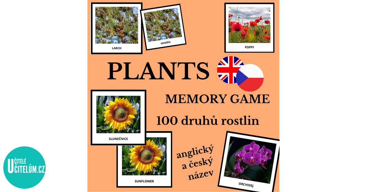 PLANTS - memory game (anglicko-české pexeso) - Biologie ...