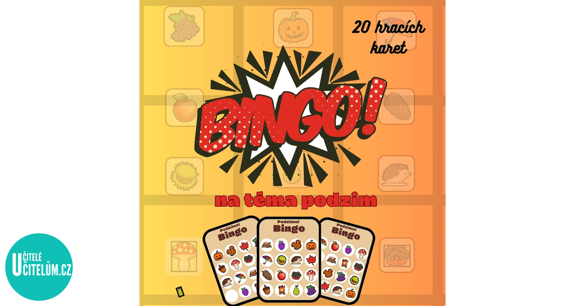 Hra Bingo podzimní - Přírodověda | UčiteléUčitelům.cz