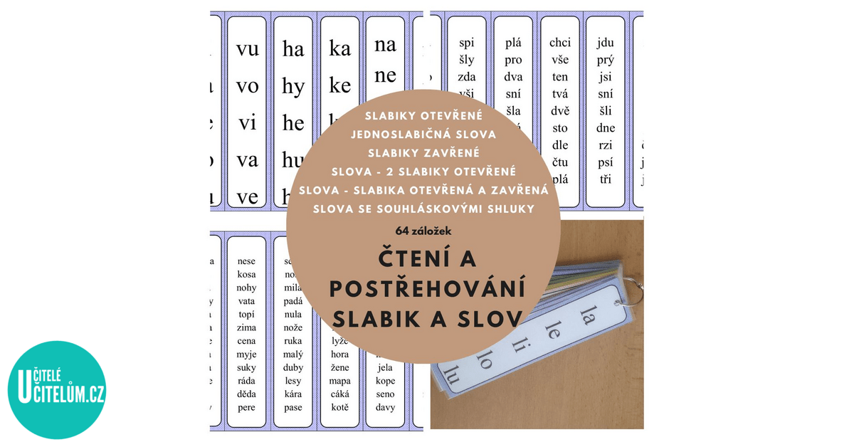 Čtení slabik a slov - Český jazyk - čtení | UčiteléUčitelům.cz