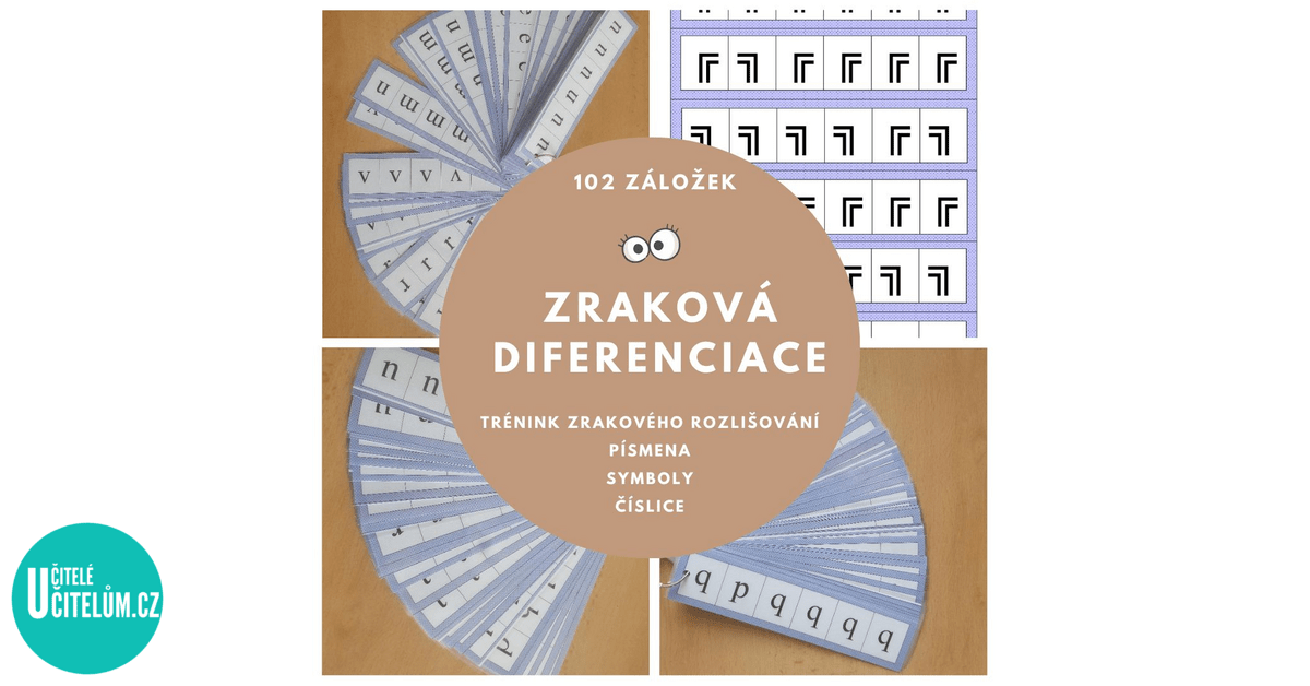 Zraková diferenciace - Český jazyk | UčiteléUčitelům.cz