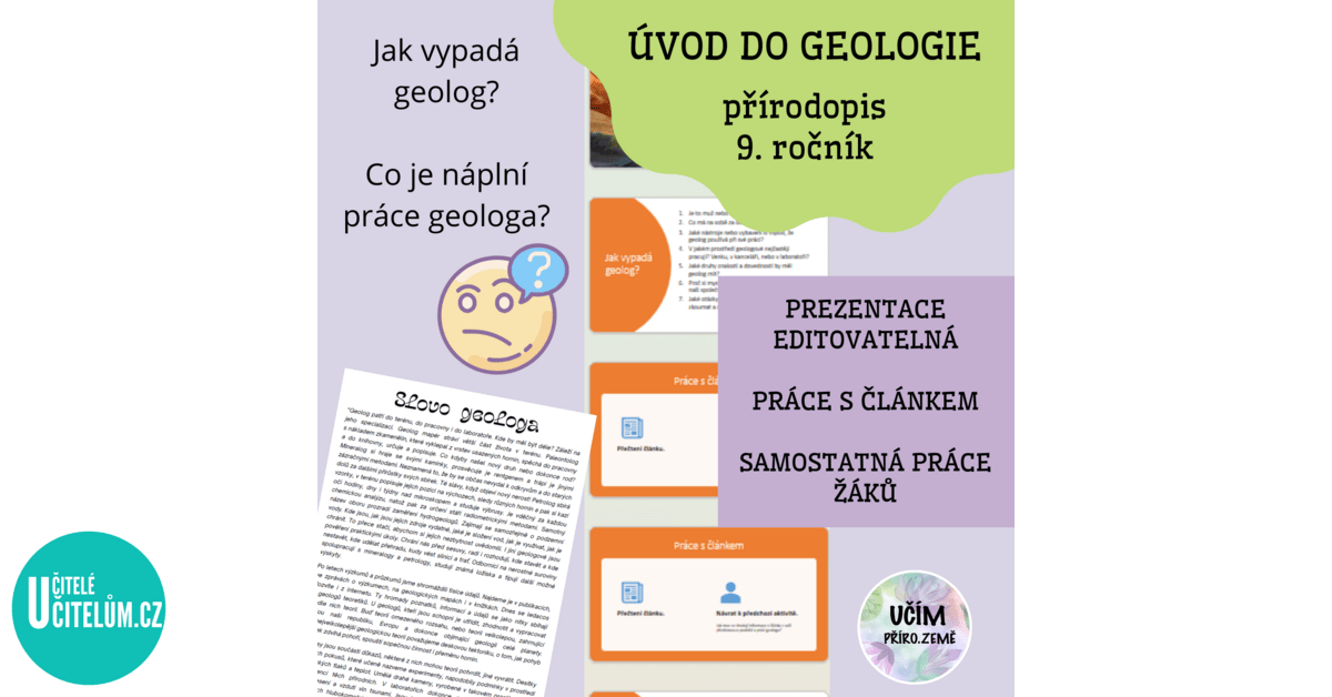 Úvod do geologie - jak vypadá a co dělá geolog? - Biologie ...