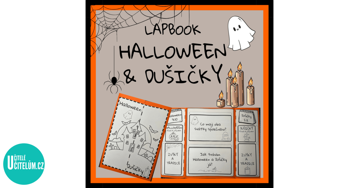 Lapbook - Halloween & Dušičky - Český jazyk | UčiteléUčitelům.cz