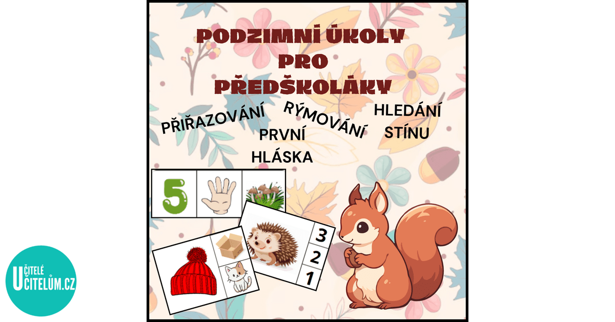Podzimní úkoly pro předškoláky - Nezařazené k předmětu | UčiteléUčitelům.cz