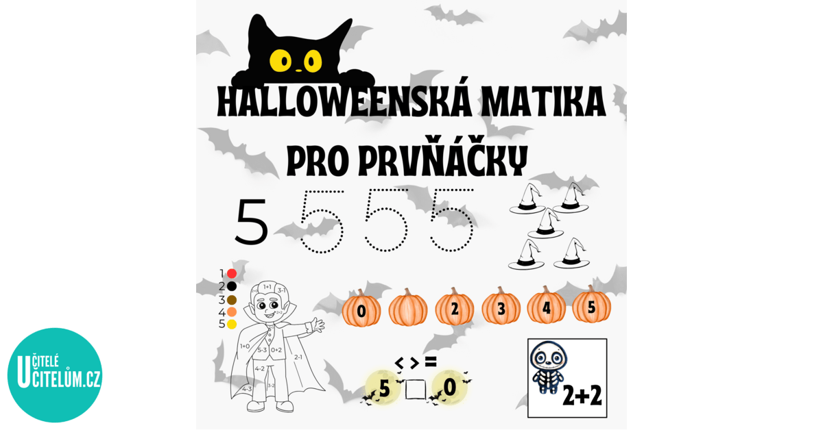 Halloweenská matika pro prvňáčky - Matematika | UčiteléUčitelům.cz