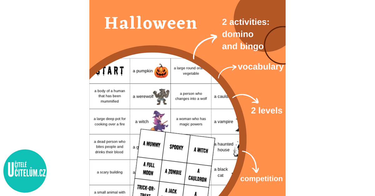 Halloween (domino and bingo) - Anglický jazyk | UčiteléUčitelům.cz