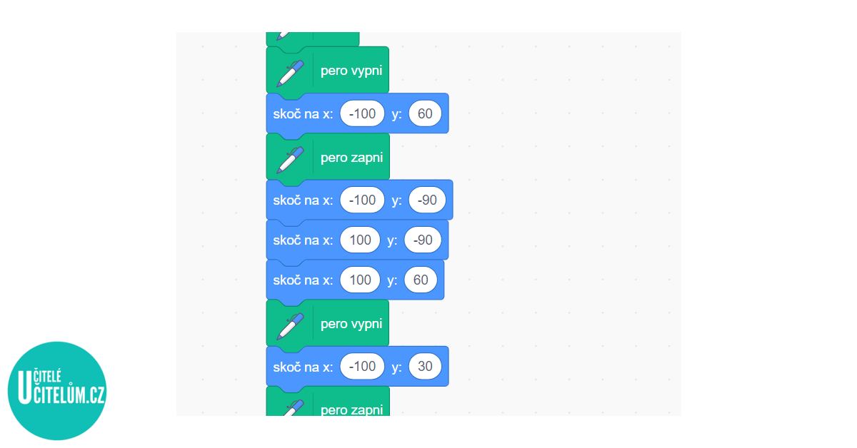 Souřadnice v prostředí Scratch - Informatika | UčiteléUčitelům.cz