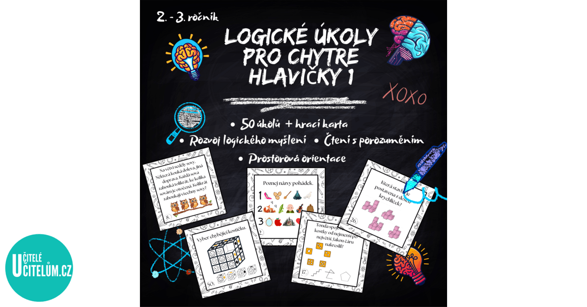 Logické úkoly pro chytré hlavičky 1 - Český jazyk | UčiteléUčitelům.cz