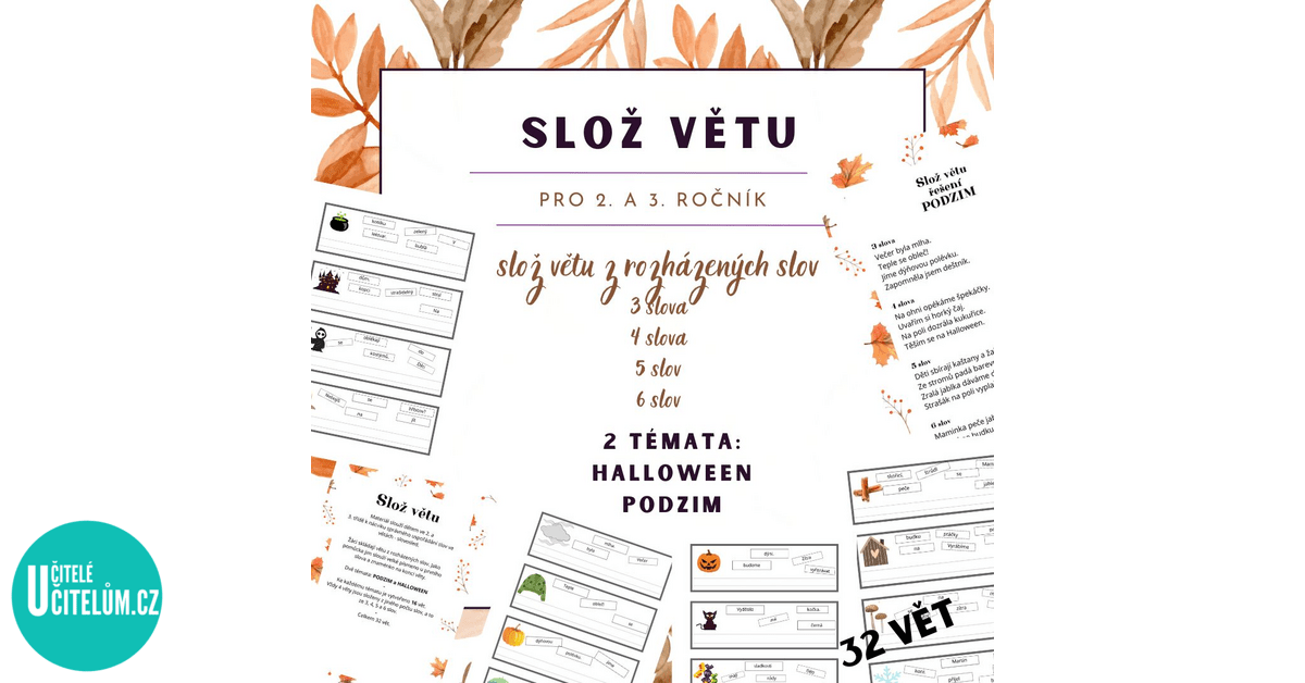 Slož větu - Český jazyk | UčiteléUčitelům.cz