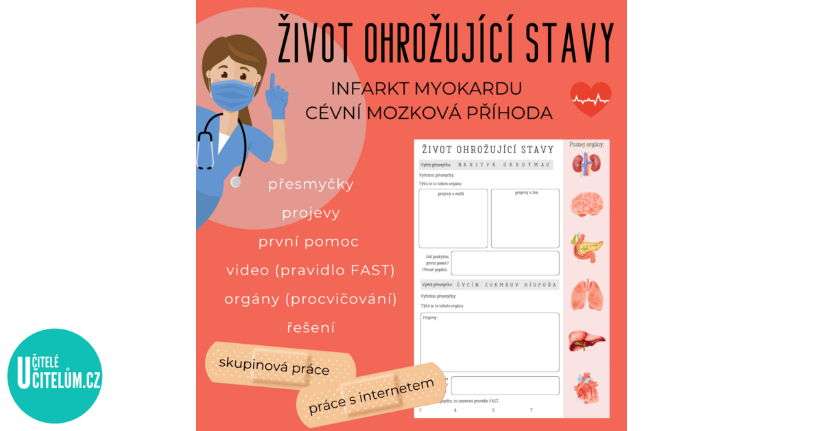 První pomoc - ŽIVOT OHROŽUJÍCÍ STAVY - Přírodověda | UčiteléUčitelům.cz