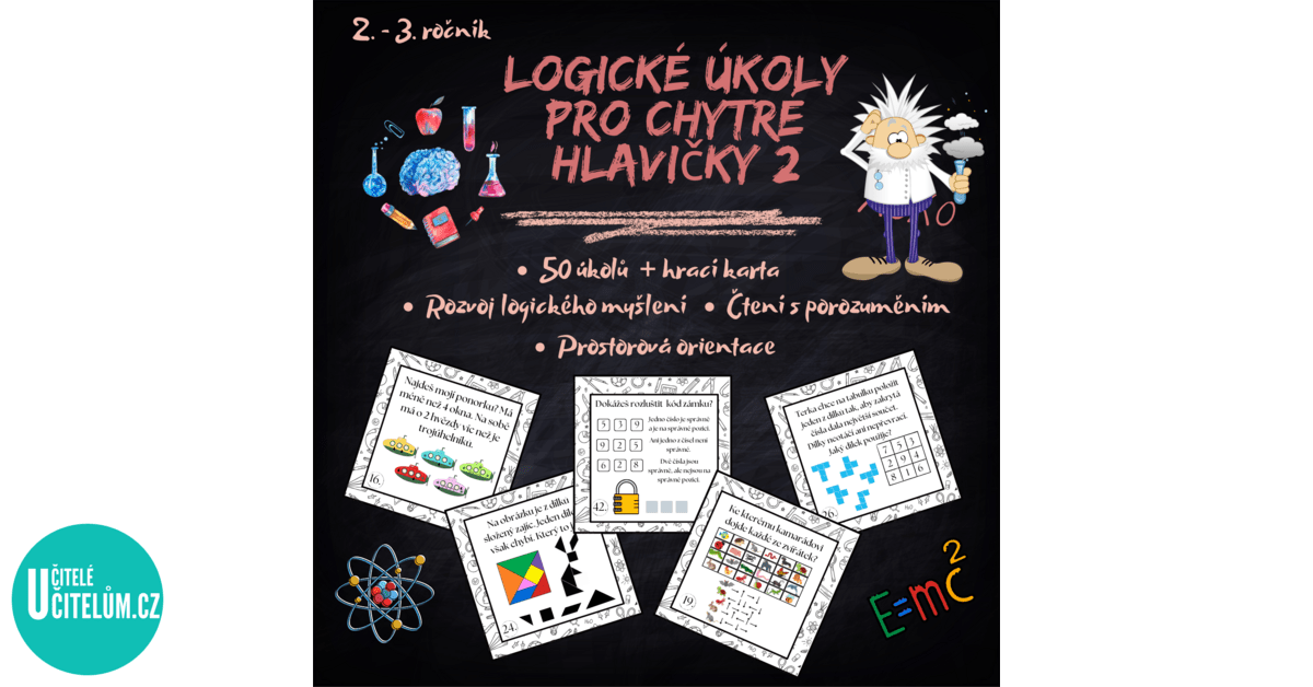 Logické úkoly pro chytré hlavičky 2 - Český jazyk | UčiteléUčitelům.cz
