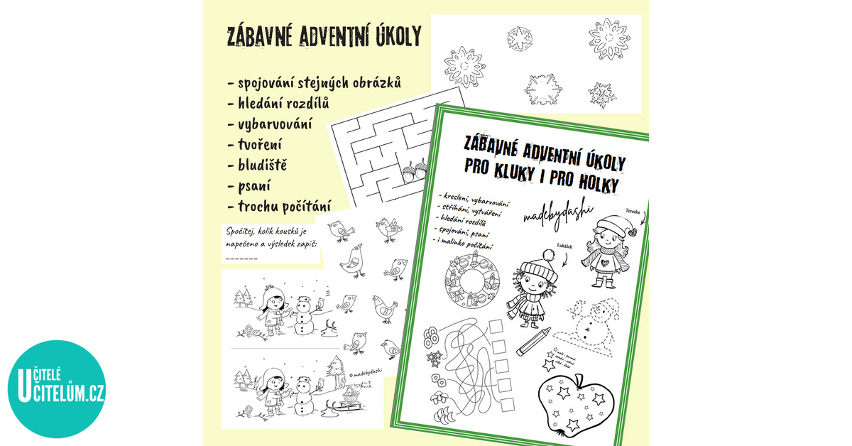 Zábavné adventní úkoly pro kluky i pro holky - Pracovní činnosti ...