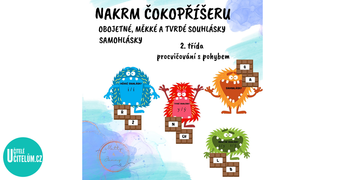 Nakrm čokopříšeru - samohlásky a měkké, tvrdé, obojetné souhlásky ...