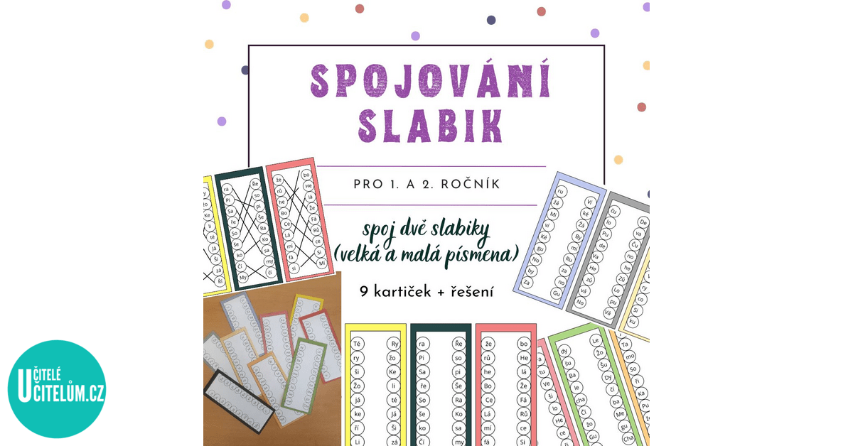 Spojování slabik - Český jazyk | UčiteléUčitelům.cz