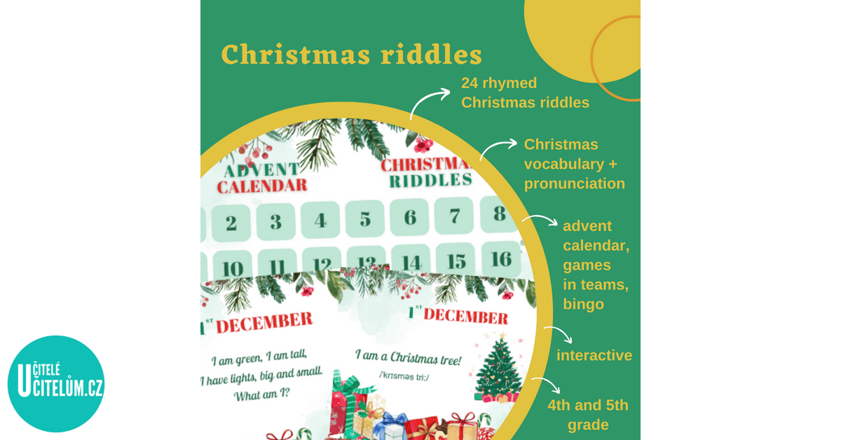 Advent calendar - Christmas riddles (1. stupeň) - Anglický jazyk ...
