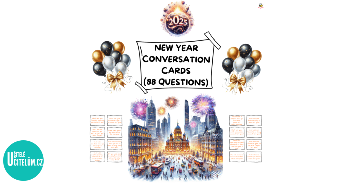 NEW YEAR CONVERSATION CARDS - Anglický jazyk | UčiteléUčitelům.cz