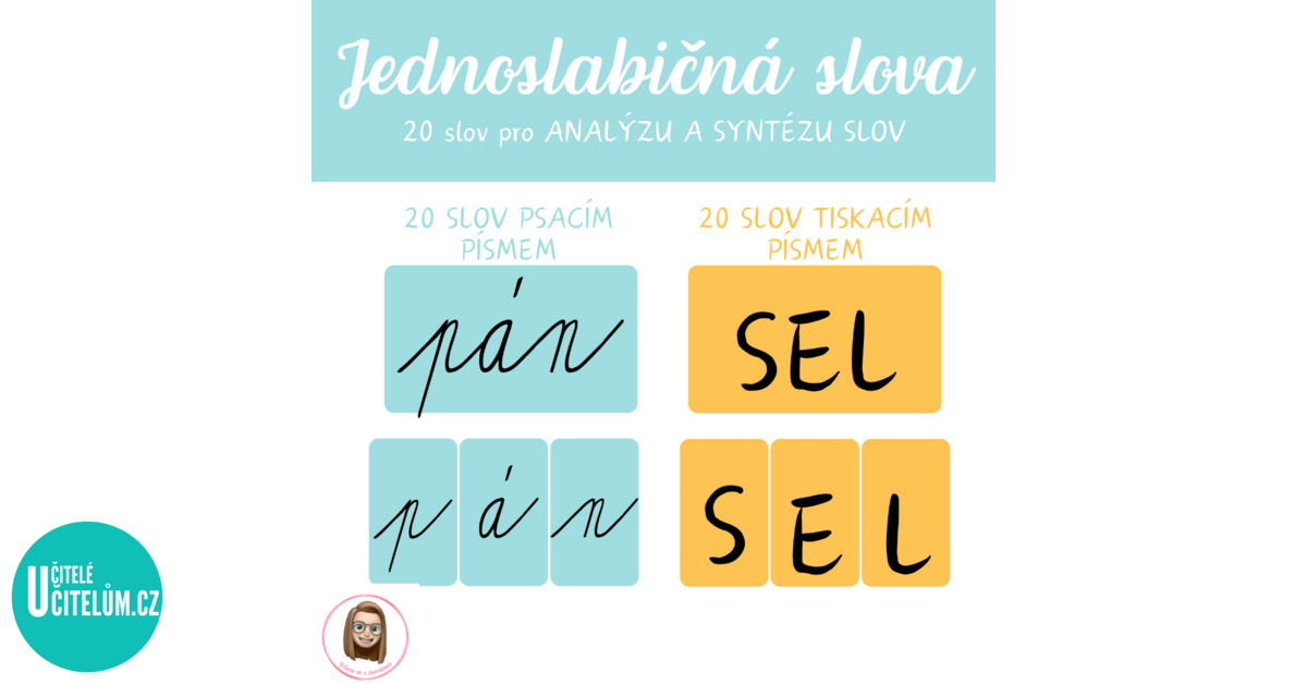 Analýza a syntéza jednoslabičných slov - Český jazyk | UčiteléUčitelům.cz