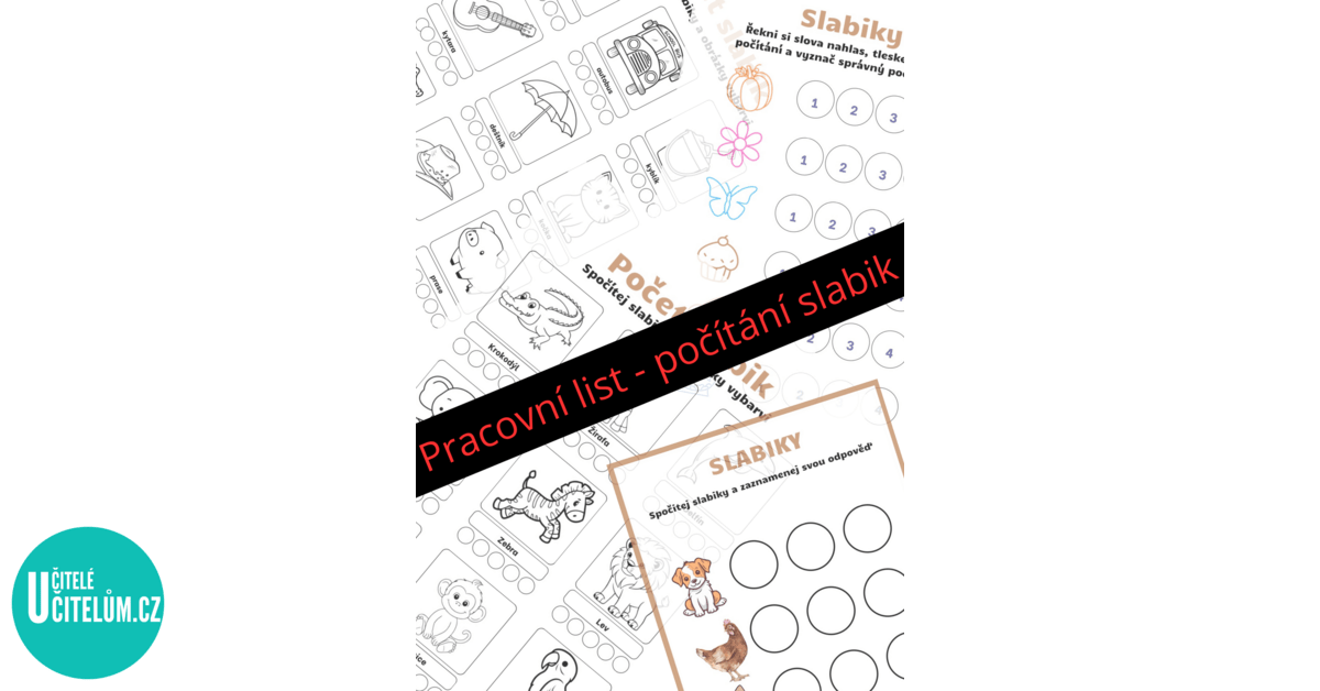 Počítání slabik - pracovní list - Nezařazené k předmětu ...
