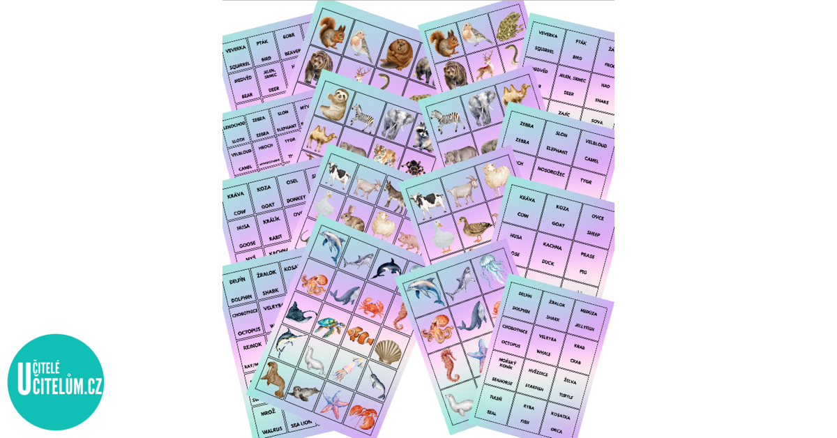 Animals - flash cards, memory cards - Anglický jazyk | UčiteléUčitelům.cz