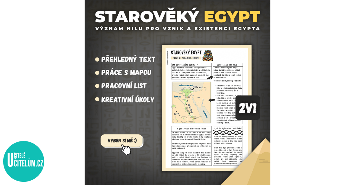 Starověký Egypt: význam Nilu pro vznik a existenci Egypta - Dějepis ...