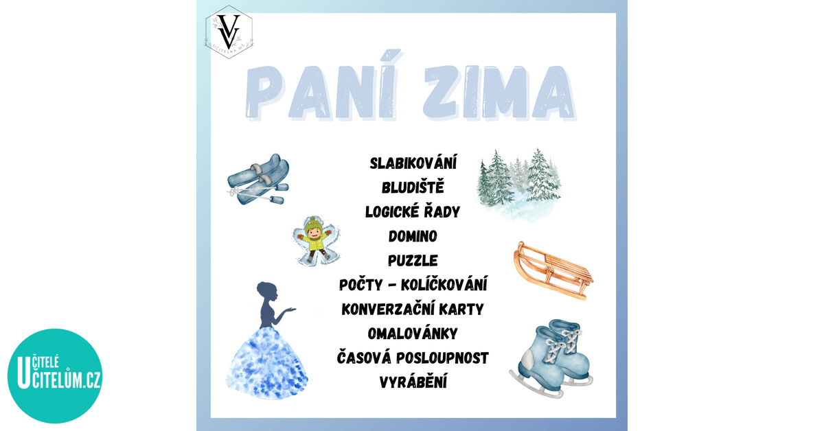 Paní zima - didaktické aktivity - Výtvarná výchova | UčiteléUčitelům.cz