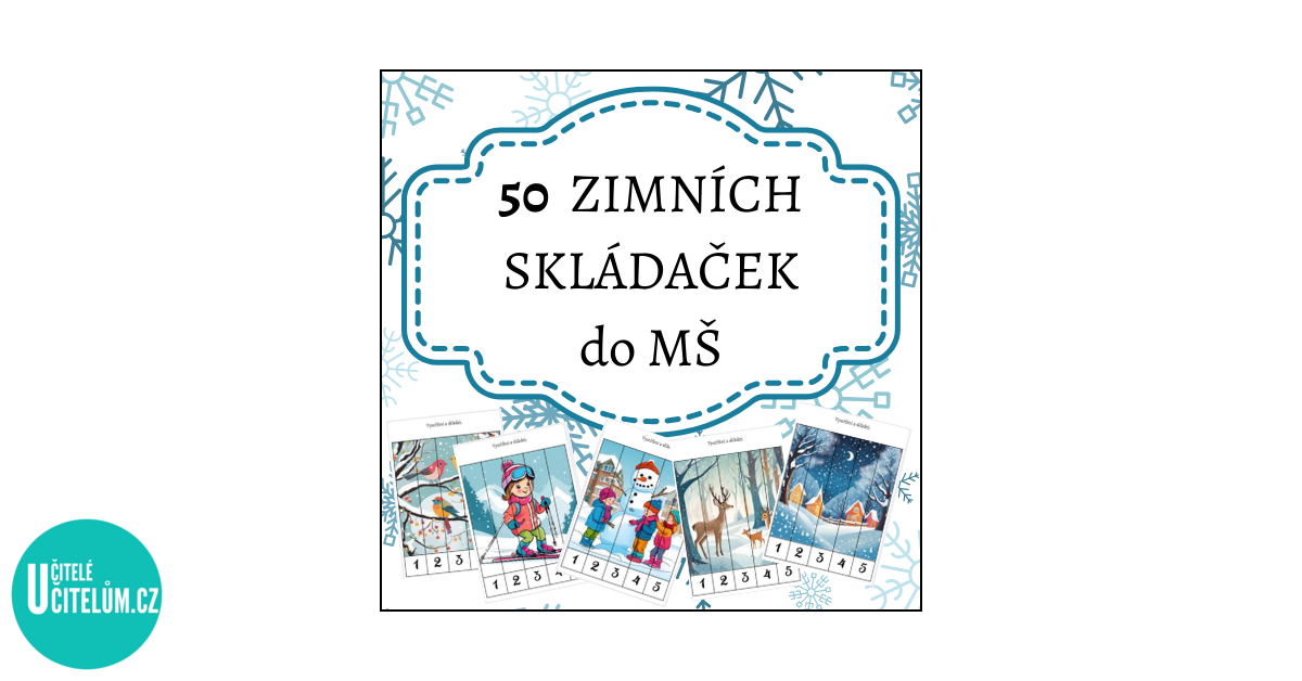 Zimní skládací obrázky - Matematika | UčiteléUčitelům.cz