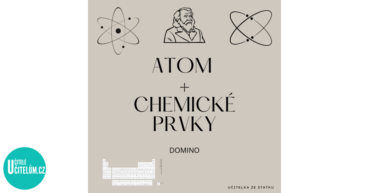 Atom + prvky - DOMINO - Chemie | UčiteléUčitelům.cz