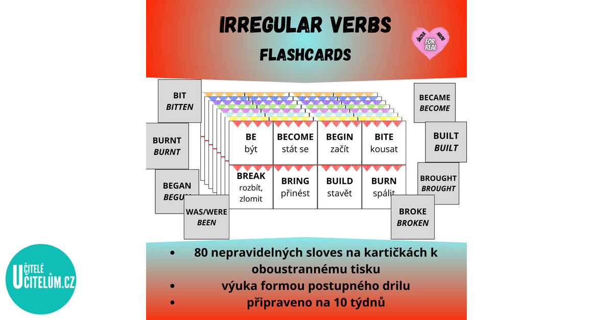 Irregular verbs - flashcards - Anglický jazyk | UčiteléUčitelům.cz
