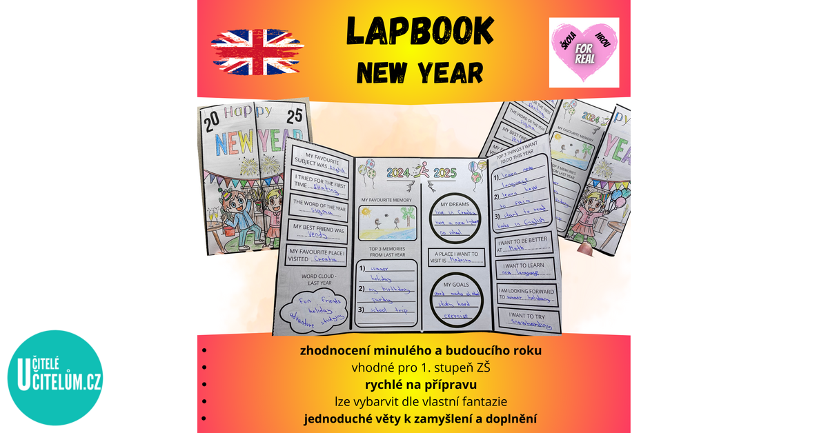 Lapbook - New year - Anglický jazyk | UčiteléUčitelům.cz