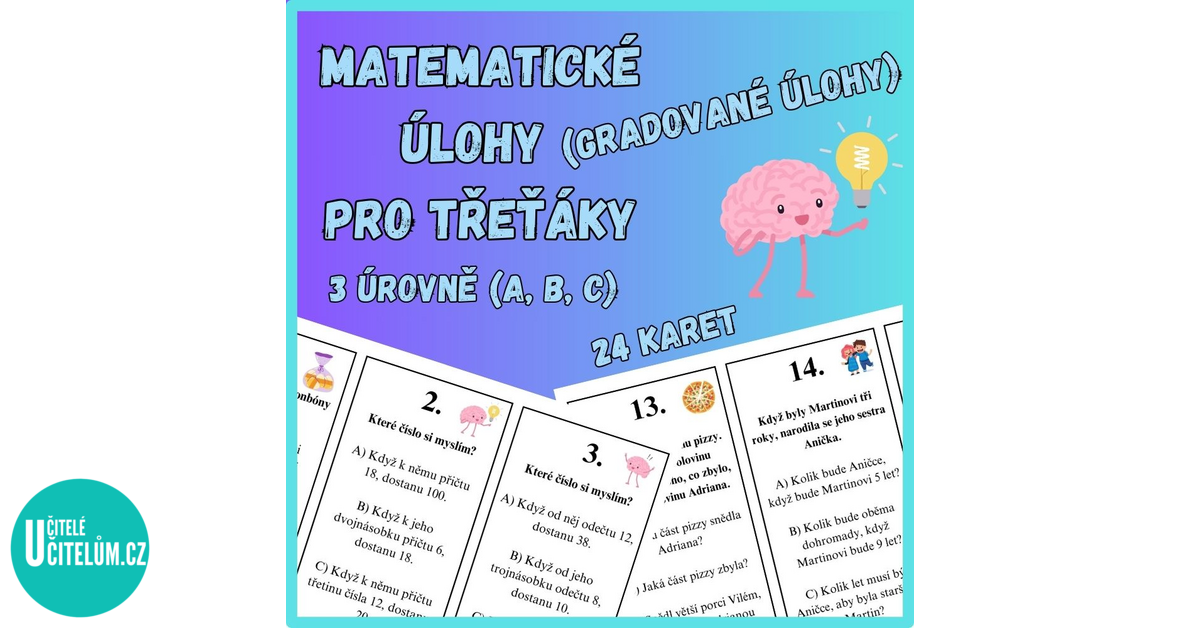 Matematické úlohy pro třeťáky (gradované úlohy) - Matematika ...