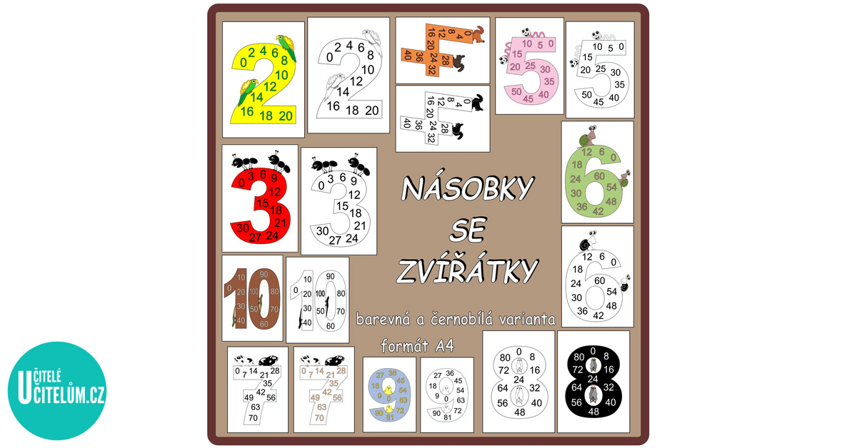 Násobky se zvířátky - Matematika | UčiteléUčitelům.cz
