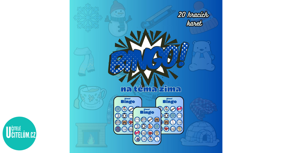 Bingo na téma zima - Český jazyk | UčiteléUčitelům.cz