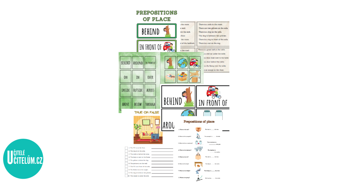Angličtina - předložky (Prepositions of Place) - Anglický jazyk ...