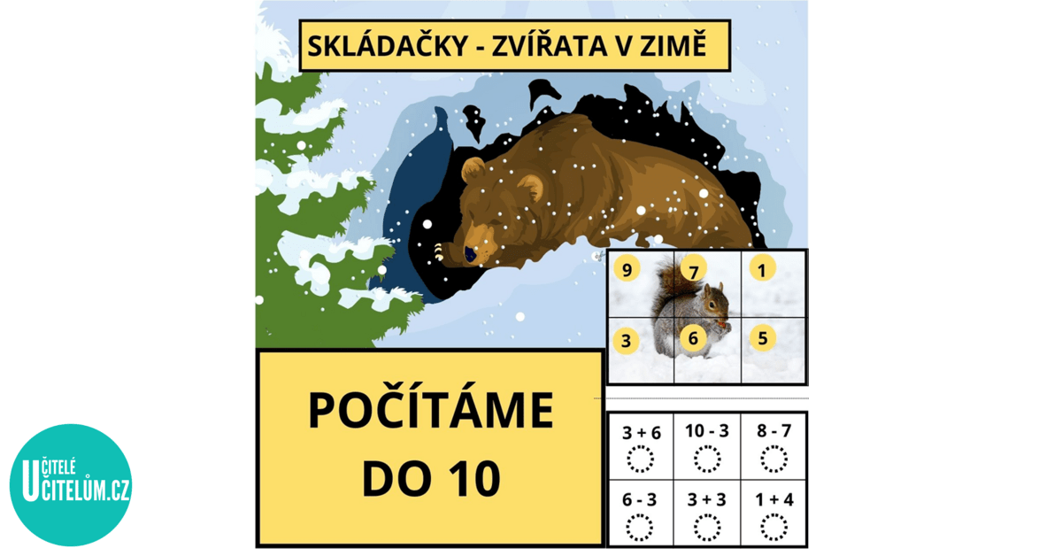 POČÍTÁME DO 10 - SKLÁDAČKY - Matematika | UčiteléUčitelům.cz