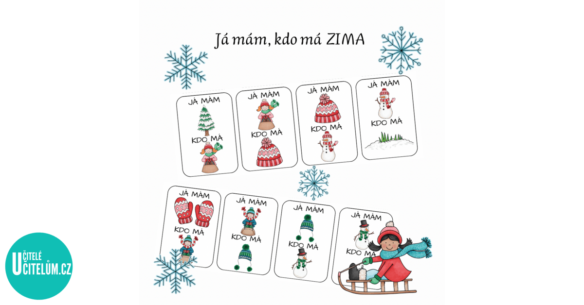 Já mám, kdo má ZIMA - Logopedie | UčiteléUčitelům.cz