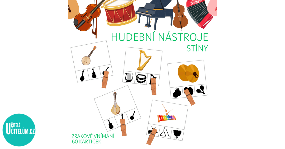 HUDEBNÍ NÁSTROJE - stíny - Nezařazené k předmětu | UčiteléUčitelům.cz