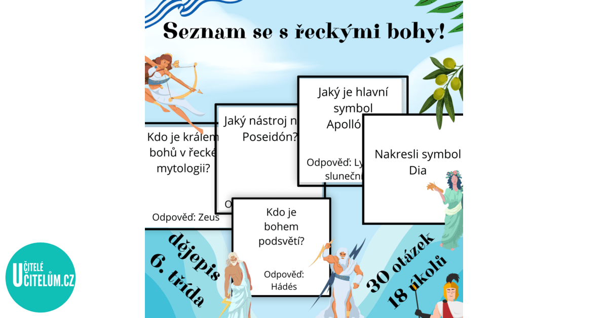 Seznam se s řeckými bohy - Dějepis | UčiteléUčitelům.cz