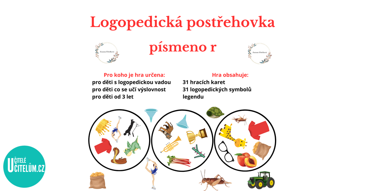 Logopedická postřehovka - písmeno r - Český jazyk | UčiteléUčitelům.cz