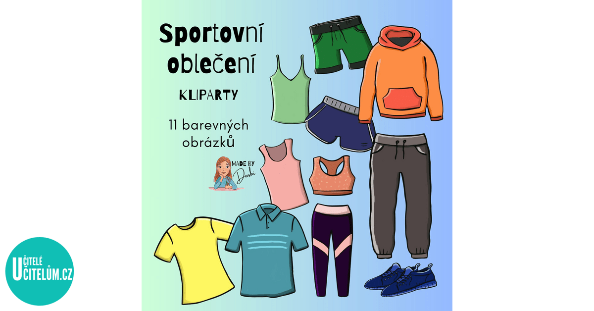 KLIPARTY: Sportovní oblečení - barevné - Nezařazené k předmětu ...