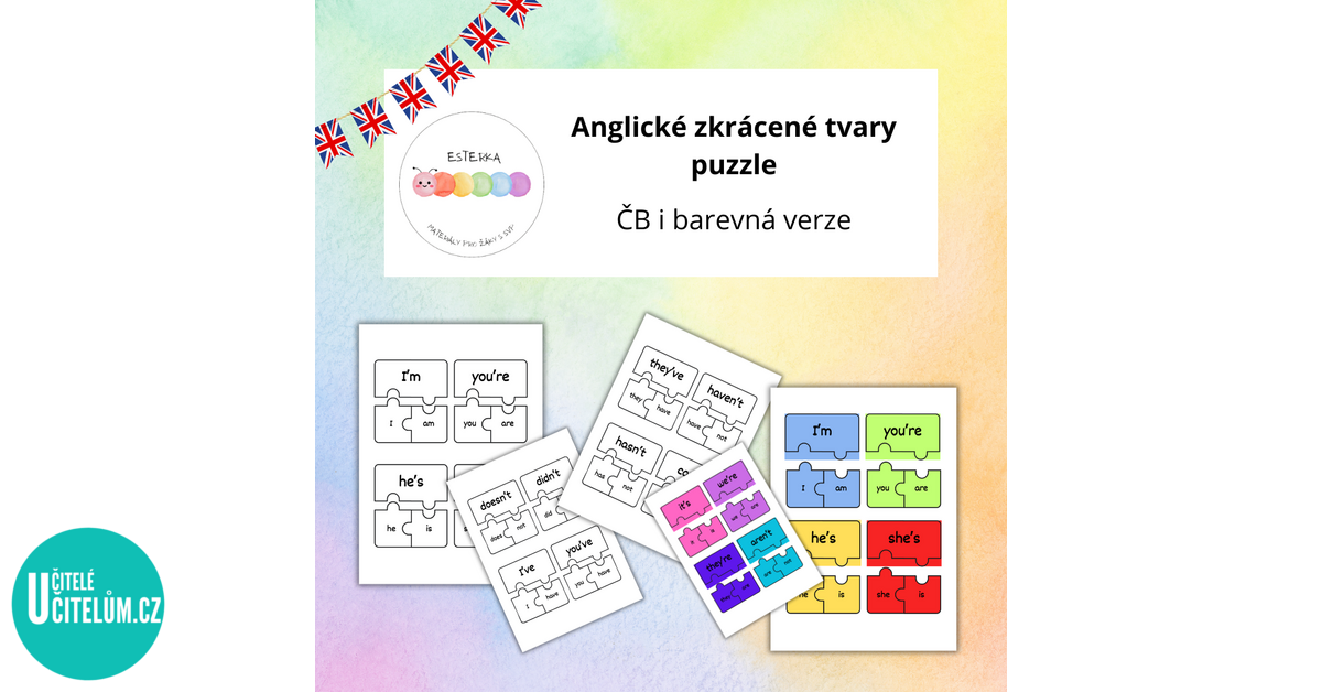 Anglické zkrácené tvary - Anglický jazyk | UčiteléUčitelům.cz