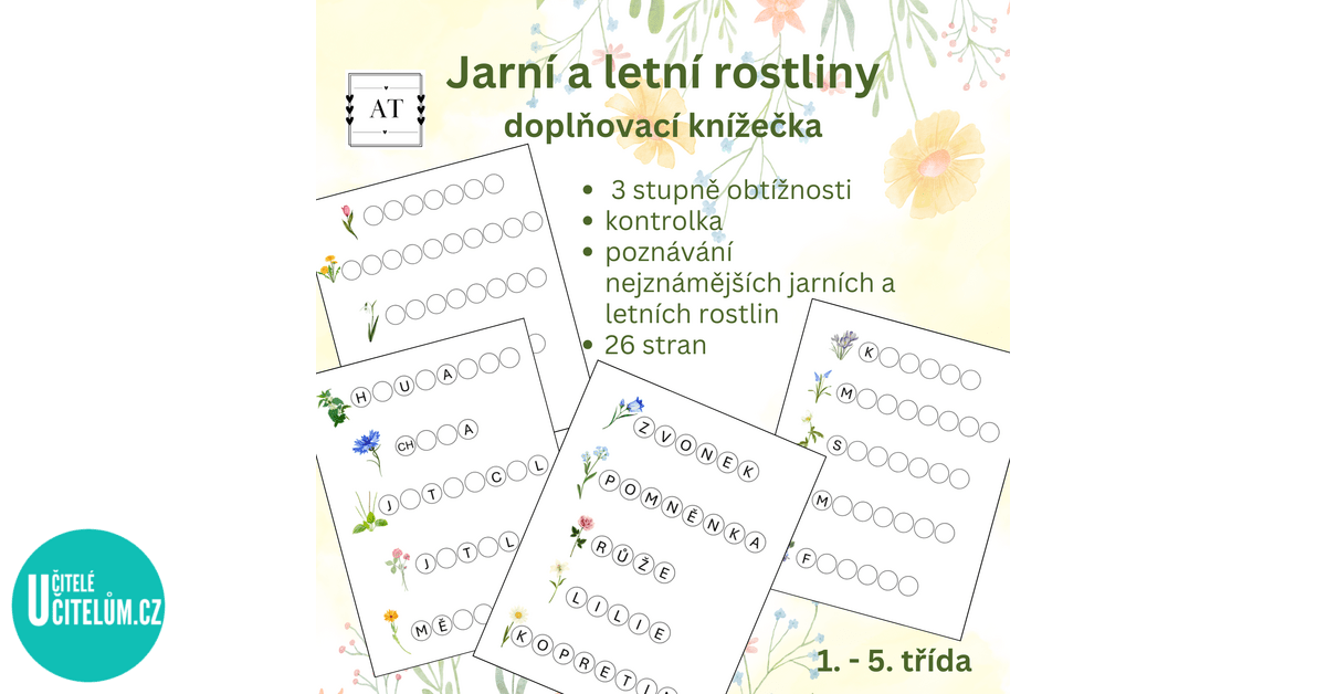 Jarní a letní rostliny - doplňovací knížečka - Přírodověda ...