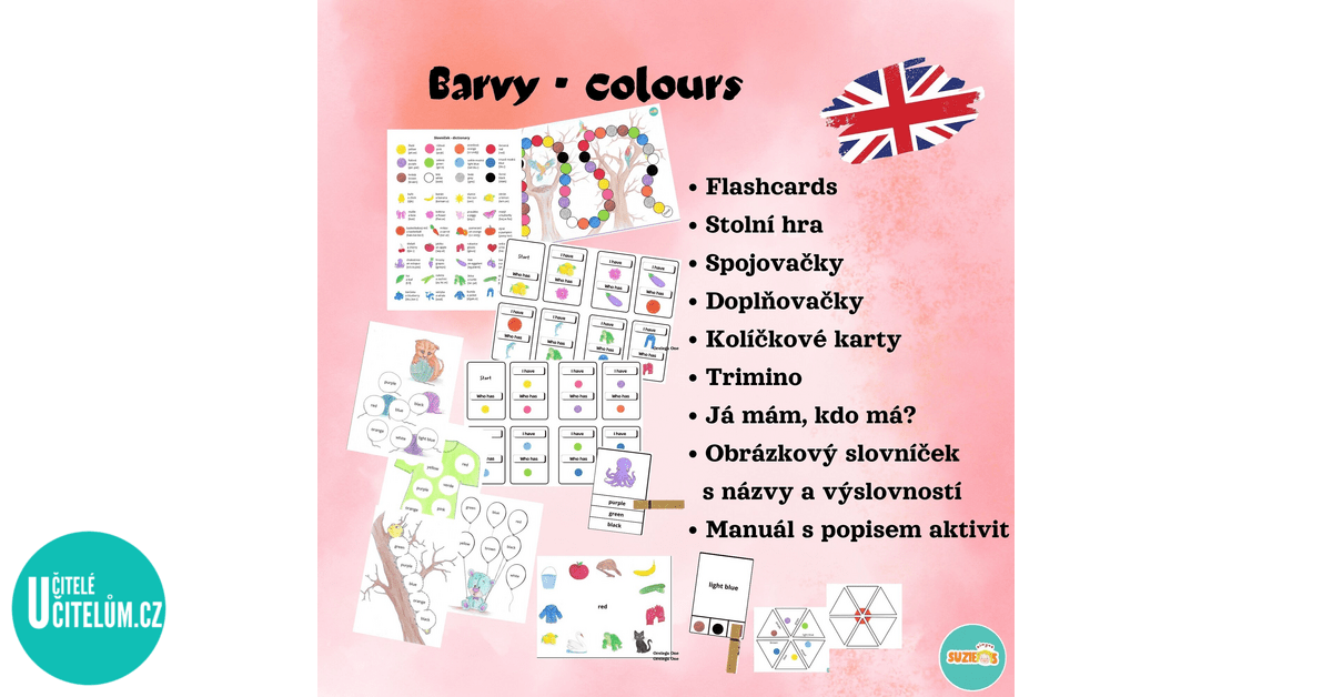 Sada aktivit barvy - colours - Anglický jazyk | UčiteléUčitelům.cz