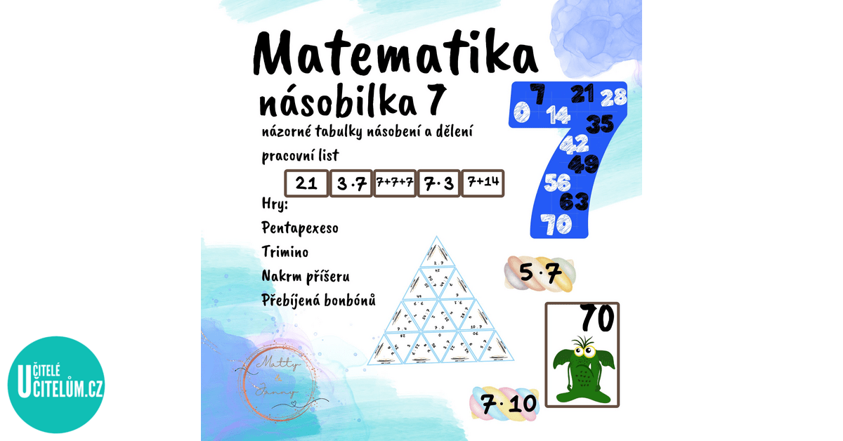 Násobilka 7 - Matematika | UčiteléUčitelům.cz