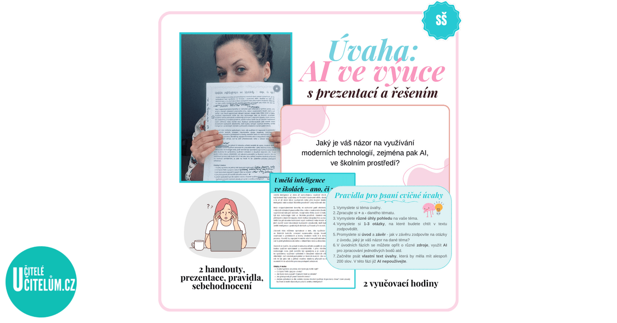 Úvaha: AI ve výuce (SŠ) - Český jazyk - sloh | UčiteléUčitelům.cz