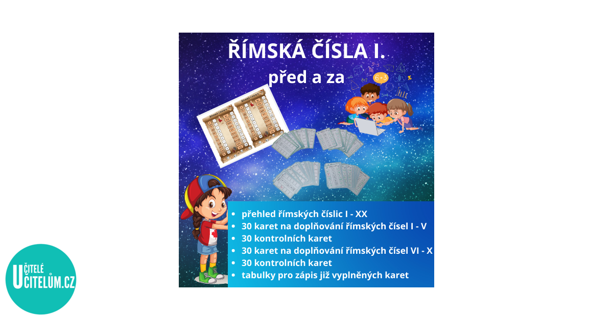 ŘÍMSKÁ ČÍSLA I - Matematika | UčiteléUčitelům.cz