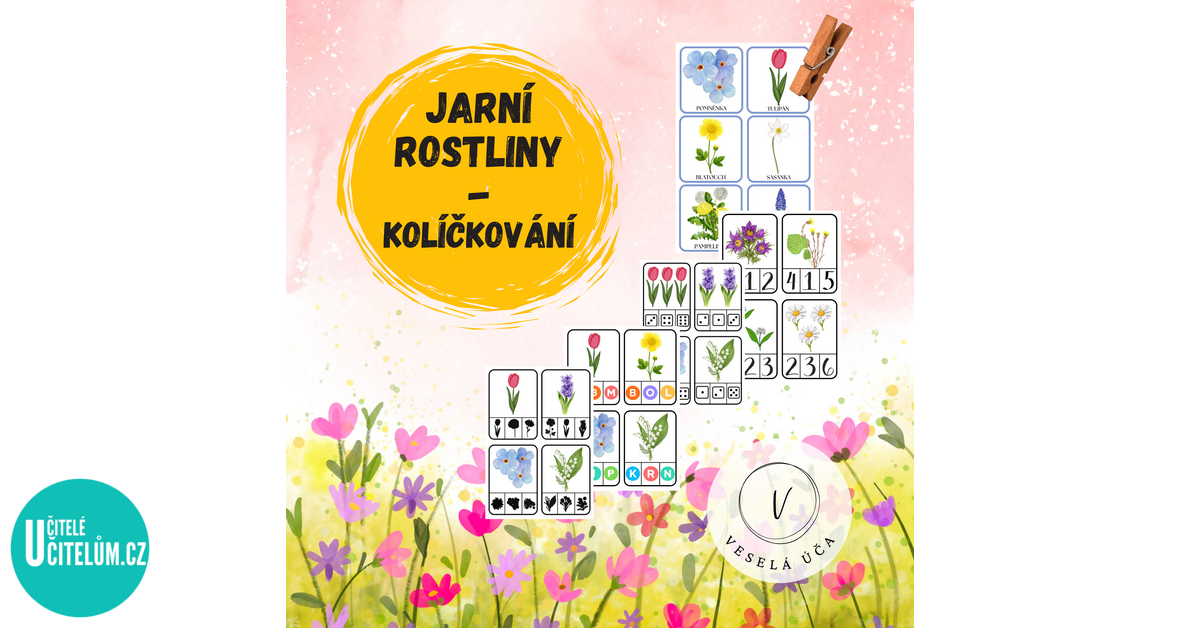 JARNÍ ROSTLINY- kolíčkování - Český jazyk | UčiteléUčitelům.cz
